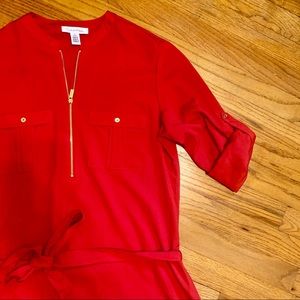 Calvin Klein | Tops | Hp Calvin Klein Ladies Red Top | Poshmark
